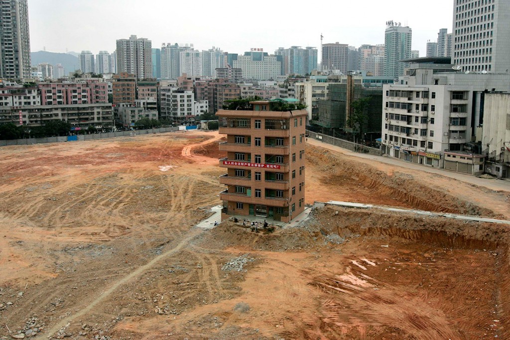Les Nail Houses (dingzihu) en Chine