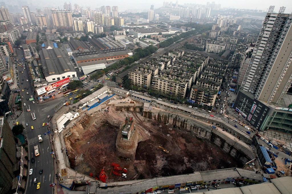 Les Nail Houses (dingzihu) en Chine