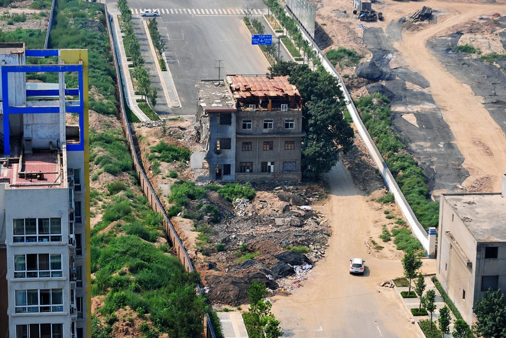 Les Nail Houses (dingzihu) en Chine