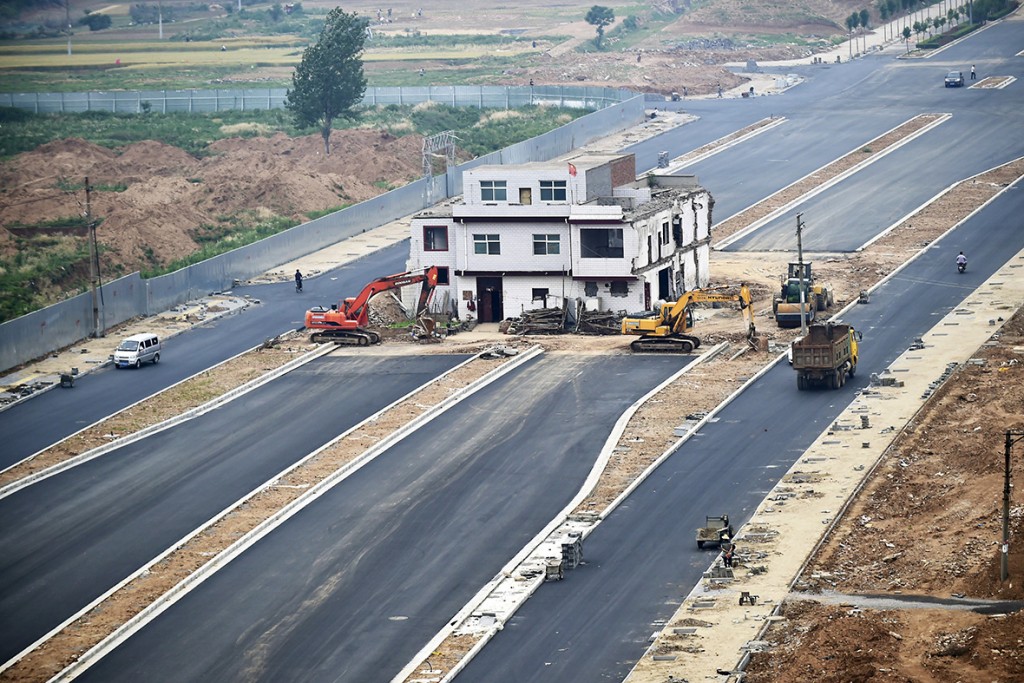 Les Nail Houses (dingzihu) en Chine